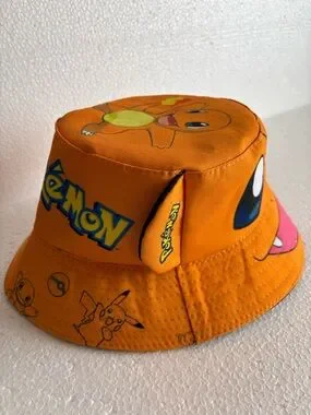 Accessories | Pokemon Charmander Orange Bucket Hat Reversible Adult One ...